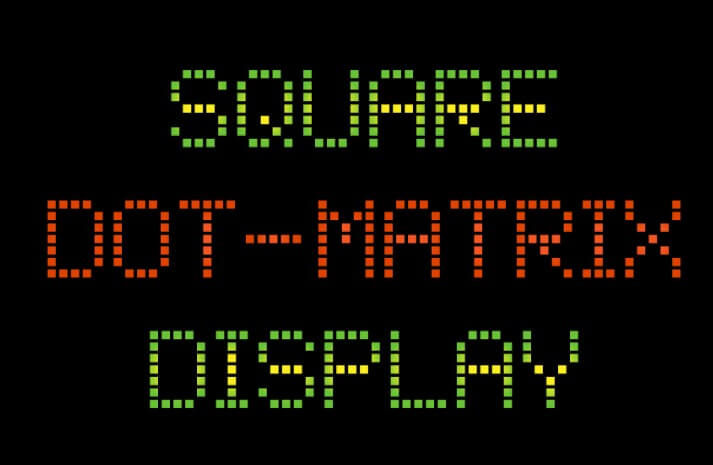 Dot Matrix Font Family Free Download
