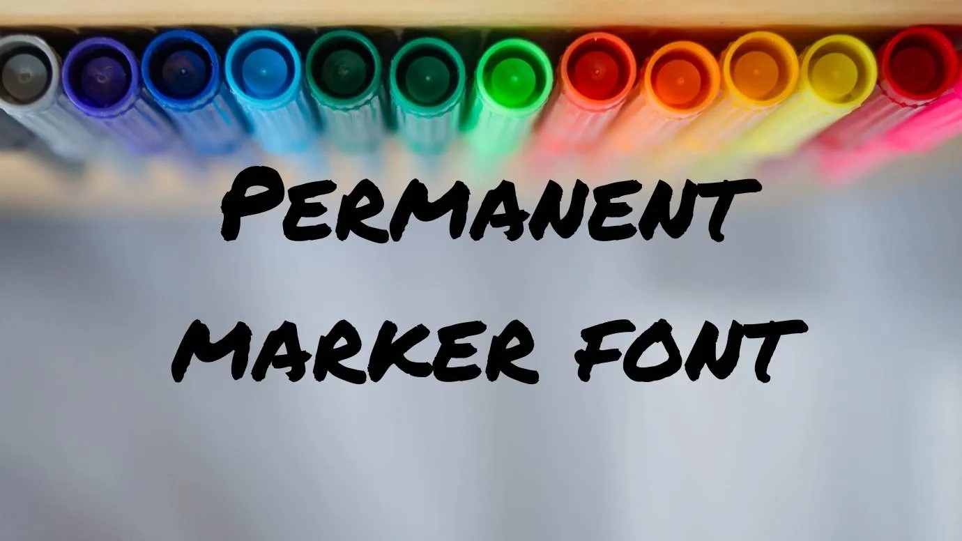 Permanent Marker Font Free Download