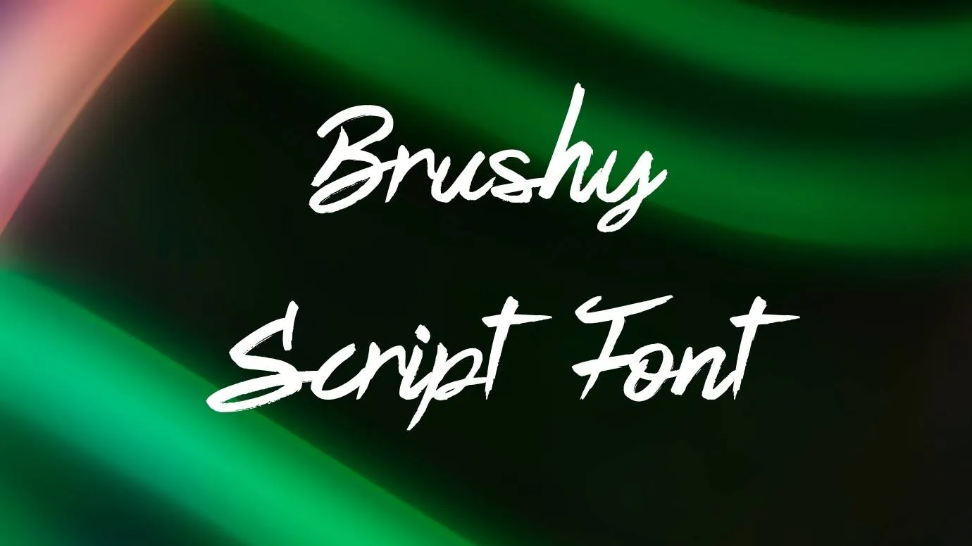 Brush Script Font Free Download
