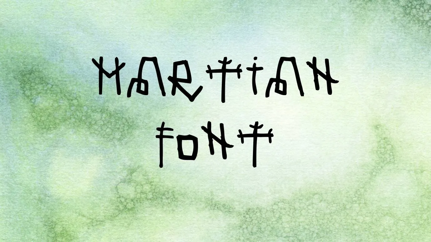 Martian Font Free Download