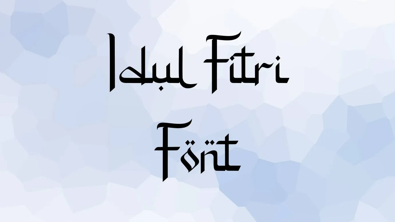 Idul Fitri Font Free Download