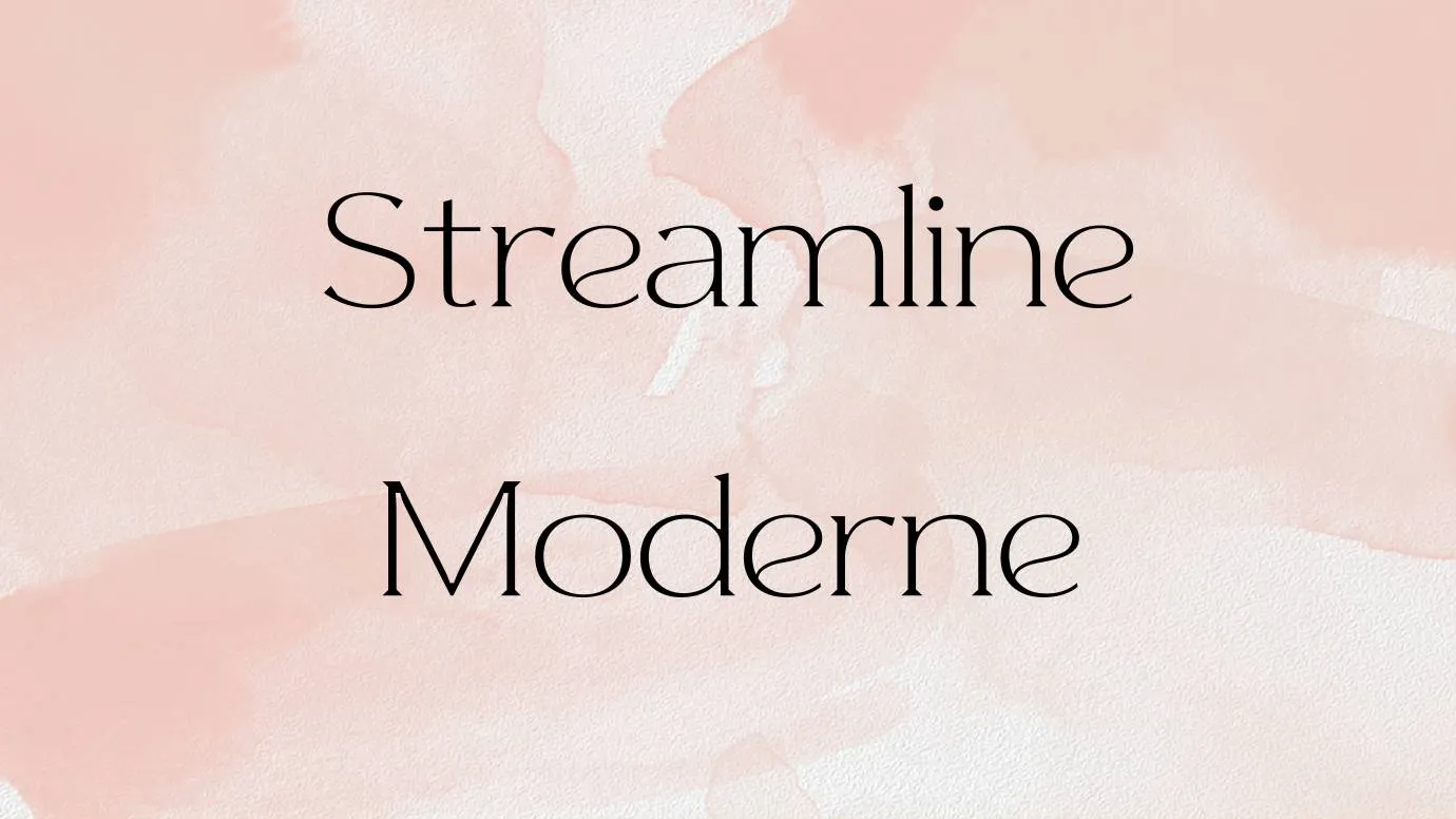 Streamline Moderne Font Free Download